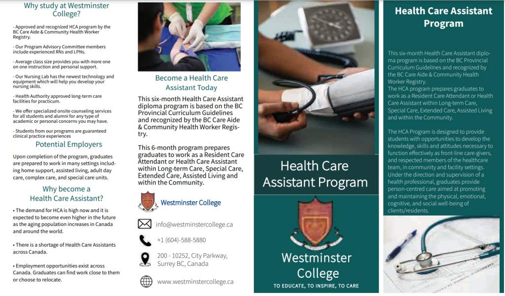 Health Care Assistant Program – Westminster College
