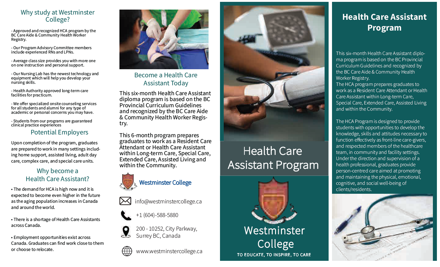 Health Care Assistant Program - Westminster College